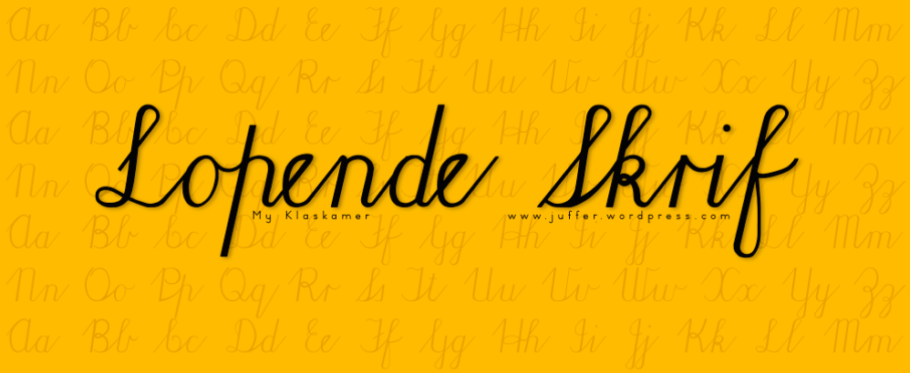 vas skryf | © My Klaskamer - idees en gedagtes uit 'n juffrou se pen