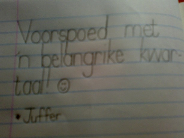 skrif | © My Klaskamer - idees en gedagtes uit 'n juffrou se pen