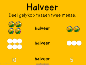 halveer | © My Klaskamer - idees en gedagtes uit 'n juffrou se pen