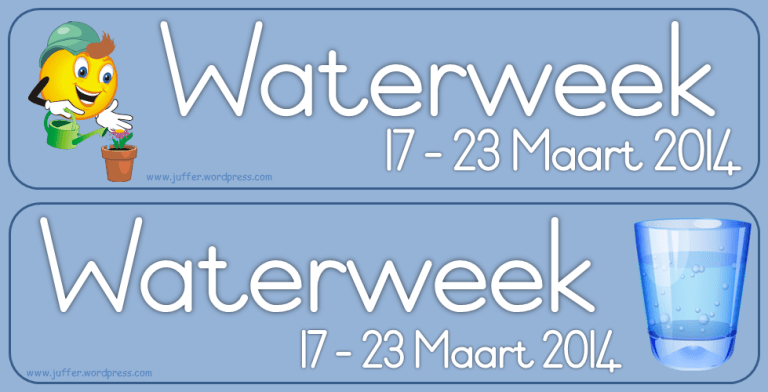 Water | © My Klaskamer - idees en gedagtes uit 'n juffrou se pen