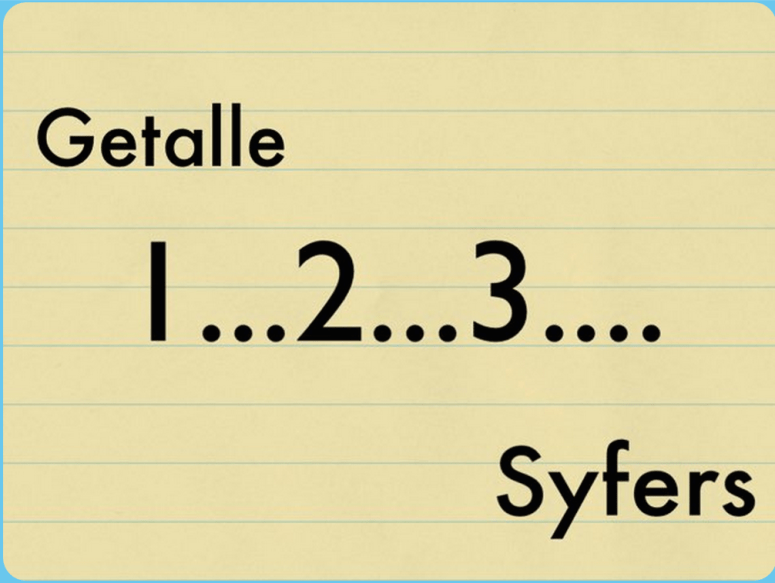 Getalle My Klaskamer Syfers | © My Klaskamer - idees en gedagtes uit 'n ...