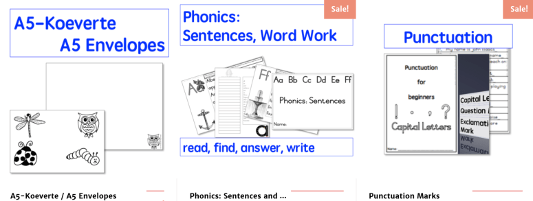Koeverte, Phonics, Punctuation | © My Klaskamer - idees en gedagtes uit ...