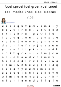 spelwoorde | © My Klaskamer - idees en gedagtes uit 'n juffrou se pen